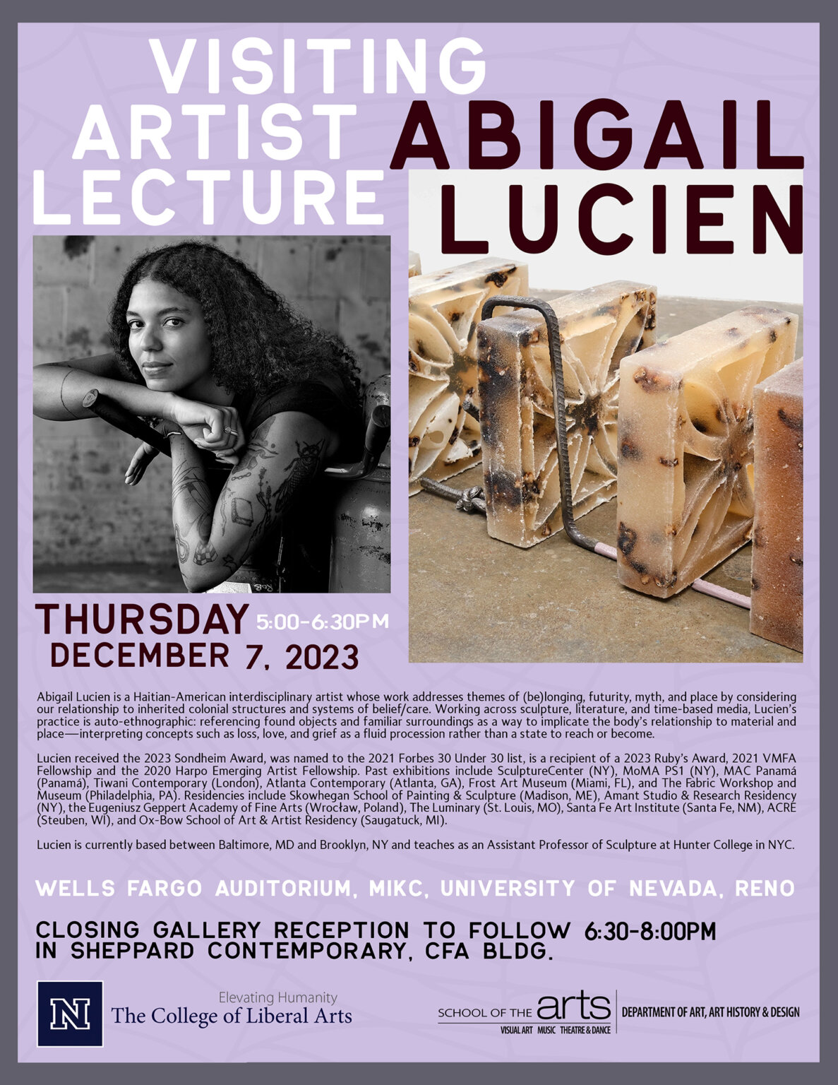 Visiting Artist Lecture: Abigail Lucien | Nevada Arts Council