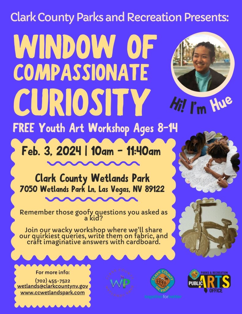 Compassionate Curiosity: Youth Arts Workshop with Hue | Nevada Arts Council