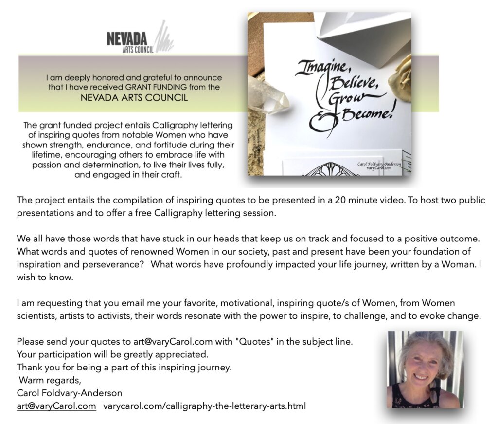 A request for input...Famous Women Quotes, Past & Present | Nevada Arts ...