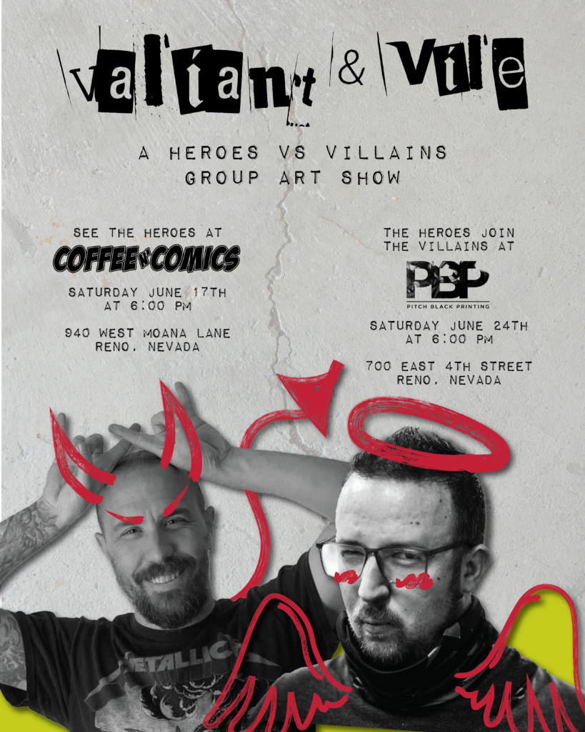 "Valiant and Vile" - a Heroes vs. Villains Group Art Show Part I | Nevada Arts Council